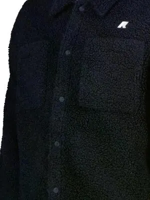 K-WAY Fleece-texture Patch-pocket Shirt Jacket