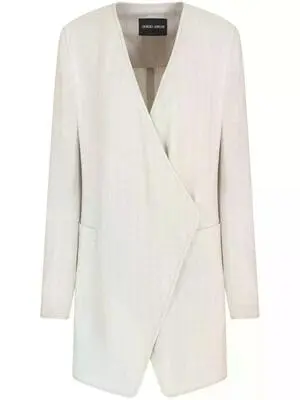 Giorgio Armani Striped Blazer - Grey