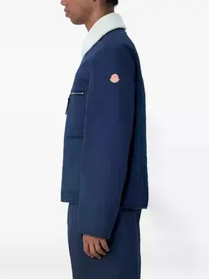 Moncler Logo-patch Shearling-collar Jacket