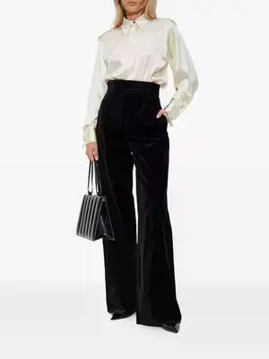 Max Mara Pleated Velvet Trousers
