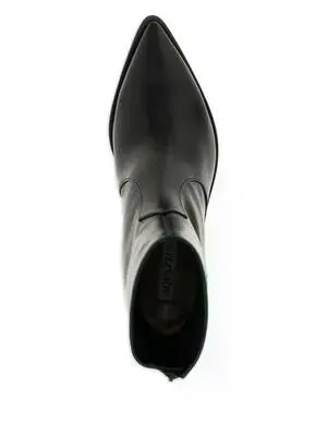 AQUAZZURA Pointed-toe Zip Boots - Black