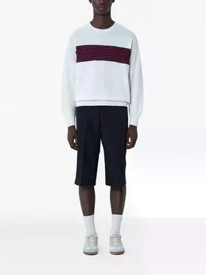 Visvim Striped-detail Crew-neck Jumper