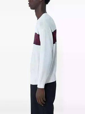 Visvim Striped-detail Crew-neck Jumper