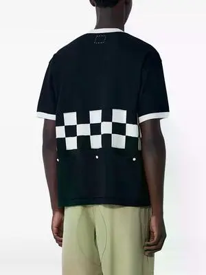 Visvim Checkerboard Panel Knitted T-shirt
