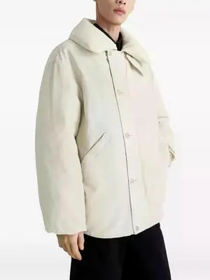 LEMAIRE Bubble-collar Puffer Jacket - Neutrals