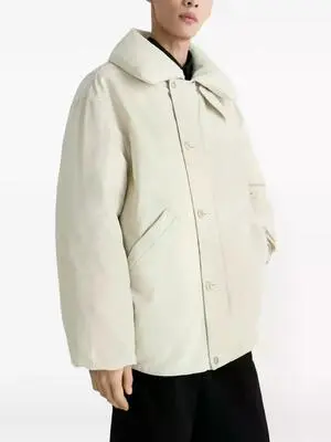LEMAIRE Bubble-collar Puffer Jacket - Neutrals