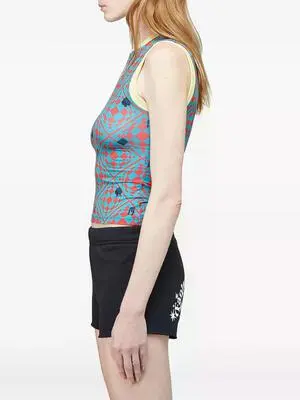 MAISIE WILEN Geometric-pattern Sleeveless Top