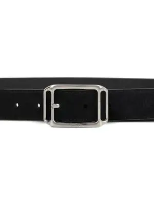 TOM FORD Leather Belt With Rectangular Buckle