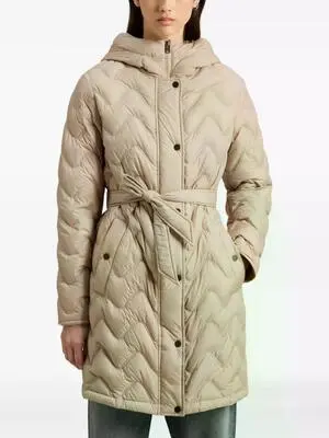 Woolrich Quilted Hooded Parka - Neutrals
