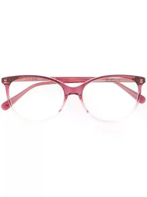 Gucci Oval-frame Glasses - Red
