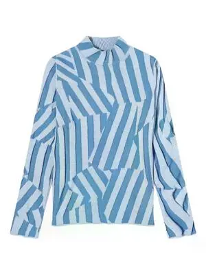 Kenzo Stripe-pattern High-neck Sweater