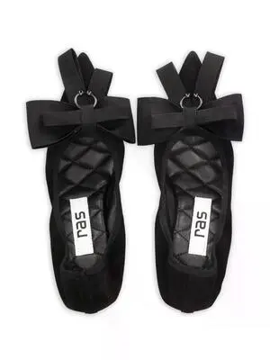 RAS 50mm Bow-detail Kitten-heel Pumps - Neutrals