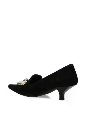 RAS 50mm Crystal-embellished Pumps - Black