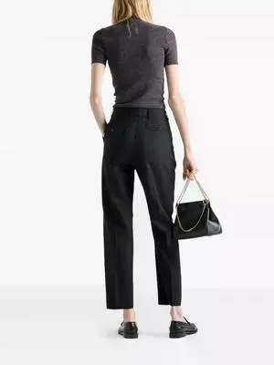 Prada Pendant-embellished Short-sleeve Sweater