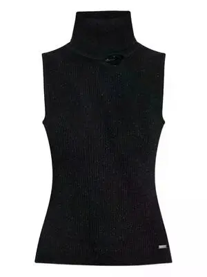Dsquared2 Sleeveless Ribbed Turtleneck Top