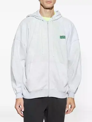 American Vintage Logo-embroidered Zip-up Hoodie