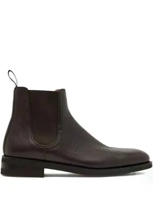 Bally Elasticated Panel Chelsea Boots - Brown