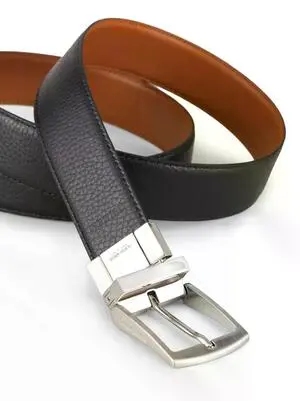 Giorgio Armani Grained-texture Reversible Belt