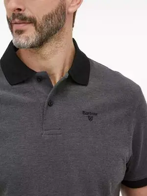 Barbour Contrast-collar Polo Shirt - Black