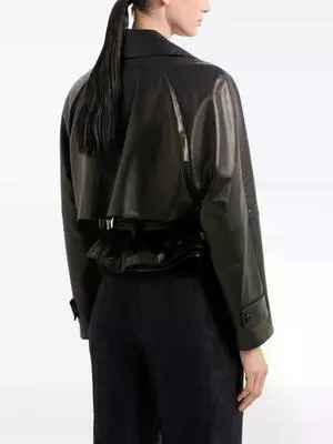 Giorgio Armani Belted Leather Jacket
