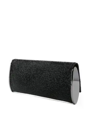 Benedetta Bruzziches Crystal-embellished Clutch - Black