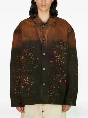 Guess Paint Splatter-print Denim Jacket