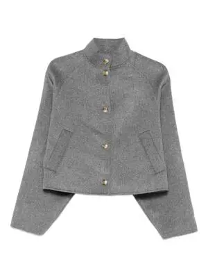 Loulou De Saison High-neck Jacket With Button Fastening