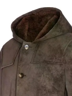 SWORD 6644 Faux-shearling Hooded Jacket