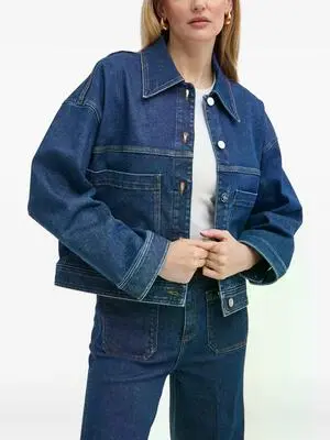 IVY OAK Patch-pocket Denim Trucker Jacket