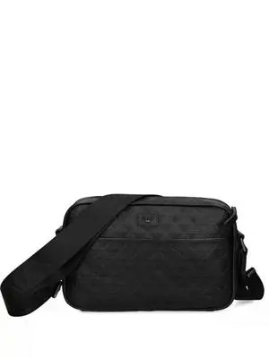 Emporio Armani Logo-debossed Messenger Bag - Black