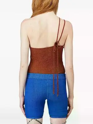ISA BOULDER One-shoulder Ribbed Tank Top