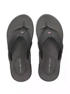 Tommy Hilfiger Textured-strap Flip-flops
