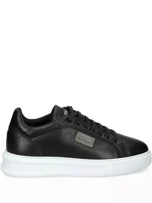 Roberto Cavalli Leather Plaque Sneakers