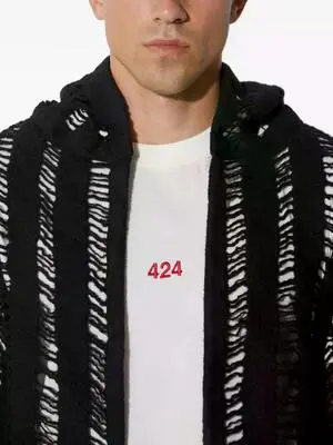 424 Open-knit Hoodie