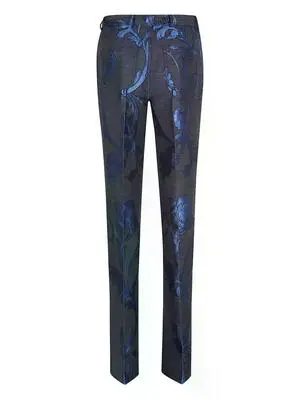 Etro Damask Print Straight Leg Jeans