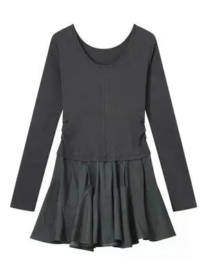 B+AB Long-sleeve Ruffled Dress