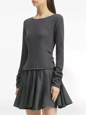 B+AB Long-sleeve Ruffled Dress