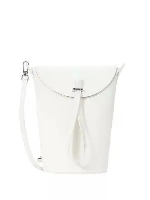 Staud Leather Bucket Bag With Top Handle
