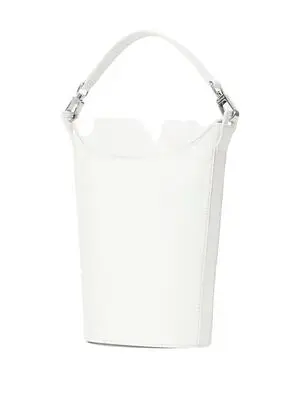 Staud Leather Bucket Bag With Top Handle