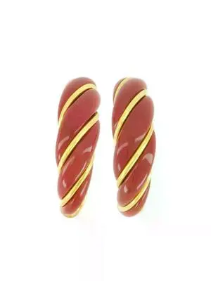 AURÉLIE BIDERMANN Diana Hoop Earrings - Red