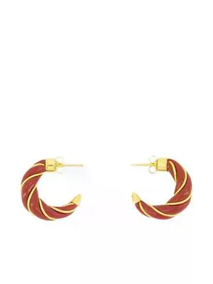 AURÉLIE BIDERMANN Diana Hoop Earrings - Red
