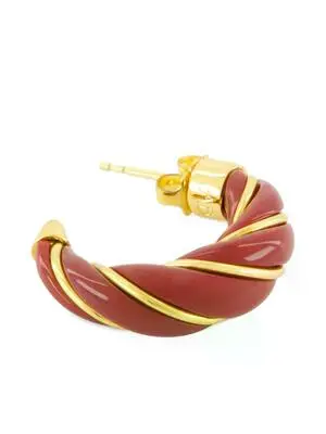AURÉLIE BIDERMANN Diana Hoop Earrings - Red