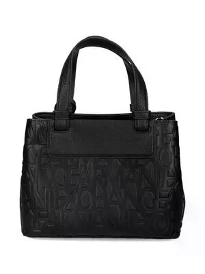 Armani Exchange Logo Embossed Tote Bag