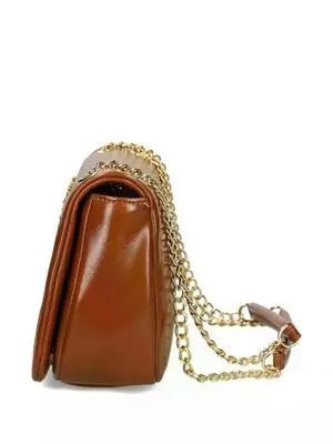 Moschino Logo-plaque Studded Shoulder Bag