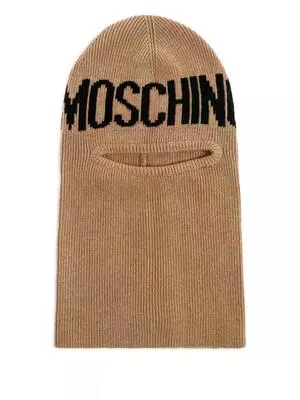 Moschino Logo-embroidered Balaclava - Brown