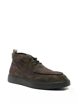 Officine Creative Suede Lace-up Boots - Brown