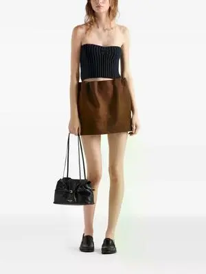Prada Ribbed Bandeau Top