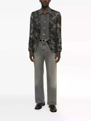 GABRIELE PASINI Floral-pattern Cotton Blazer