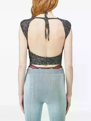 ISA BOULDER Open-back Knitted Tank Top