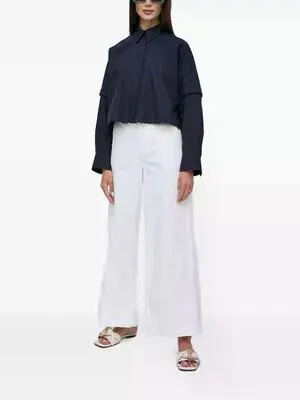 IVY OAK Double-layer Cropped Shirt